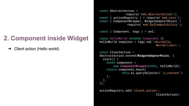 Developing New Widgets for your Views in Owl | PPTX | Web Development ...