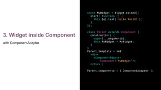Developing New Widgets for your Views in Owl | PPTX