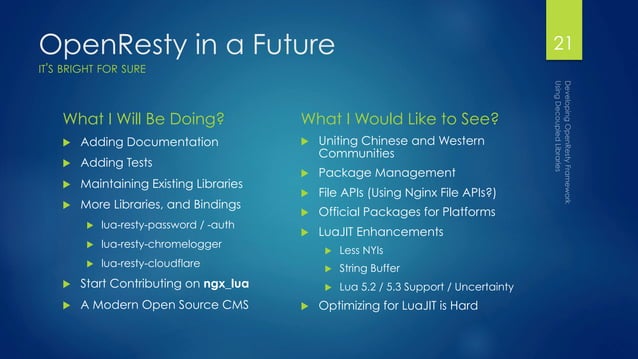 Developing OpenResty Framework | PPT
