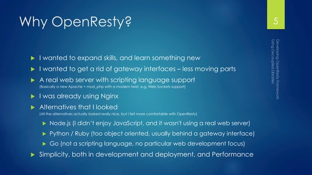 Developing OpenResty Framework | PPT