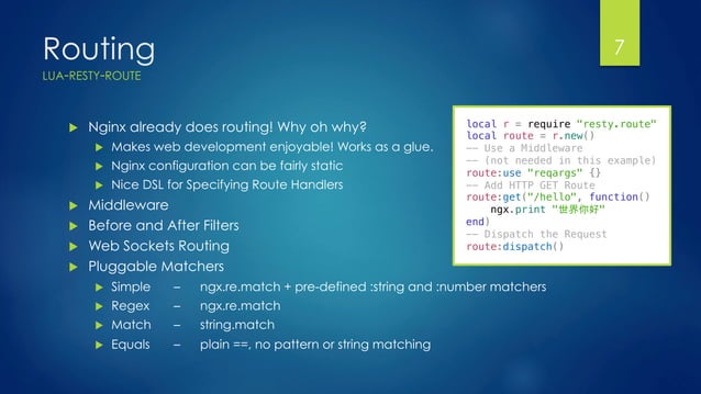 Developing OpenResty Framework | PPT