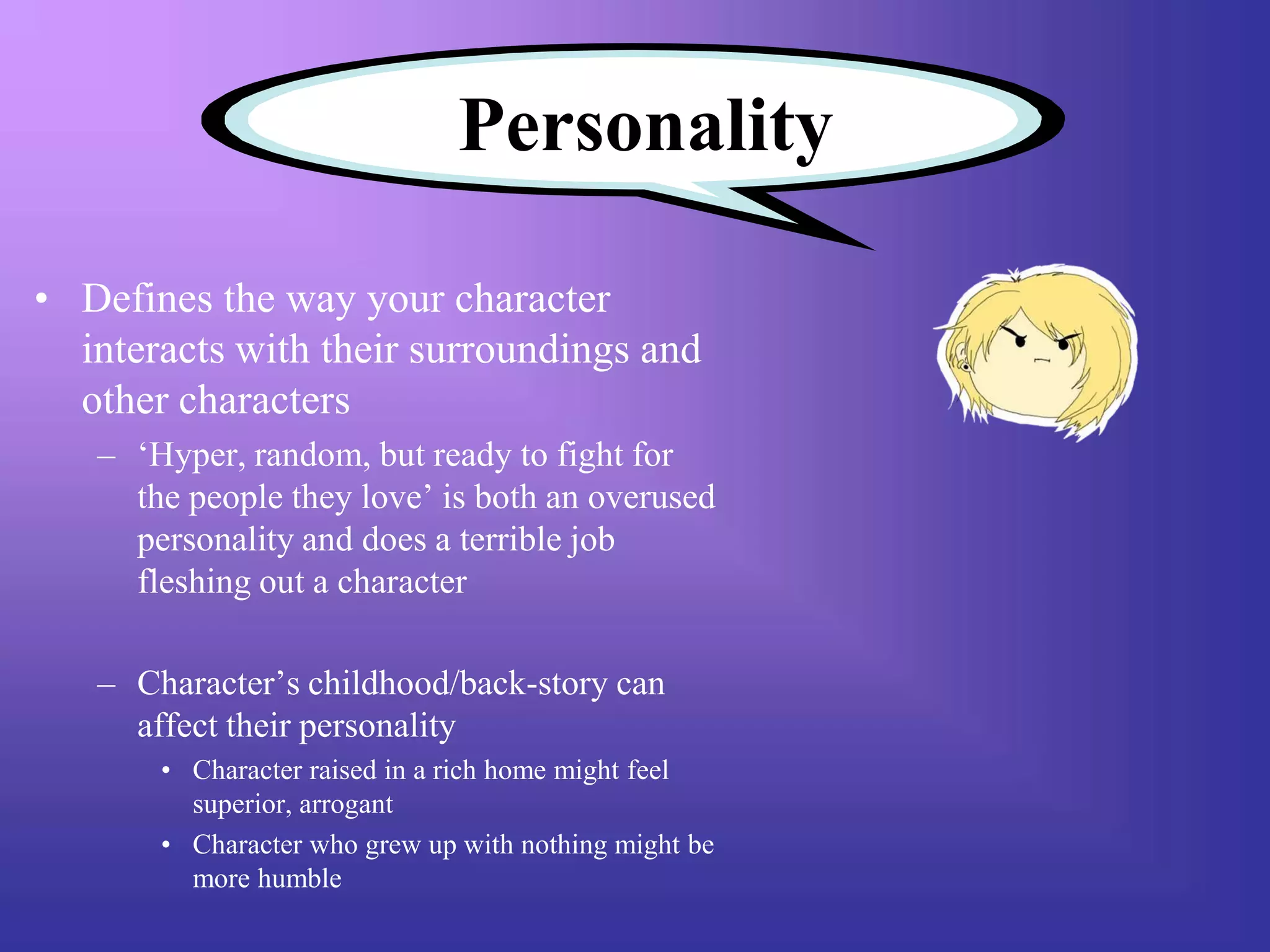 Developing original characters | PPT