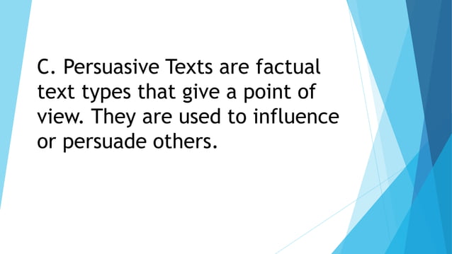 Developing Paragraphs that Illustrate each Text Type.pptx | Food & Drink