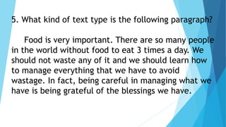 Developing Paragraphs that Illustrate each Text Type.pptx