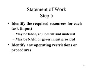 Developing performance based_work_statements | PPT