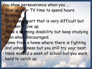 Developing perseverance | PPT