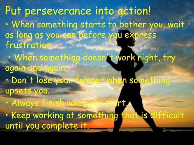 Developing perseverance | PPT