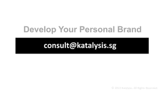 Developing personal brand | PPT