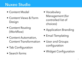 [Webinar] Build Plugins Easily, with Nuxeo Studio and Nuxeo IDE | PDF