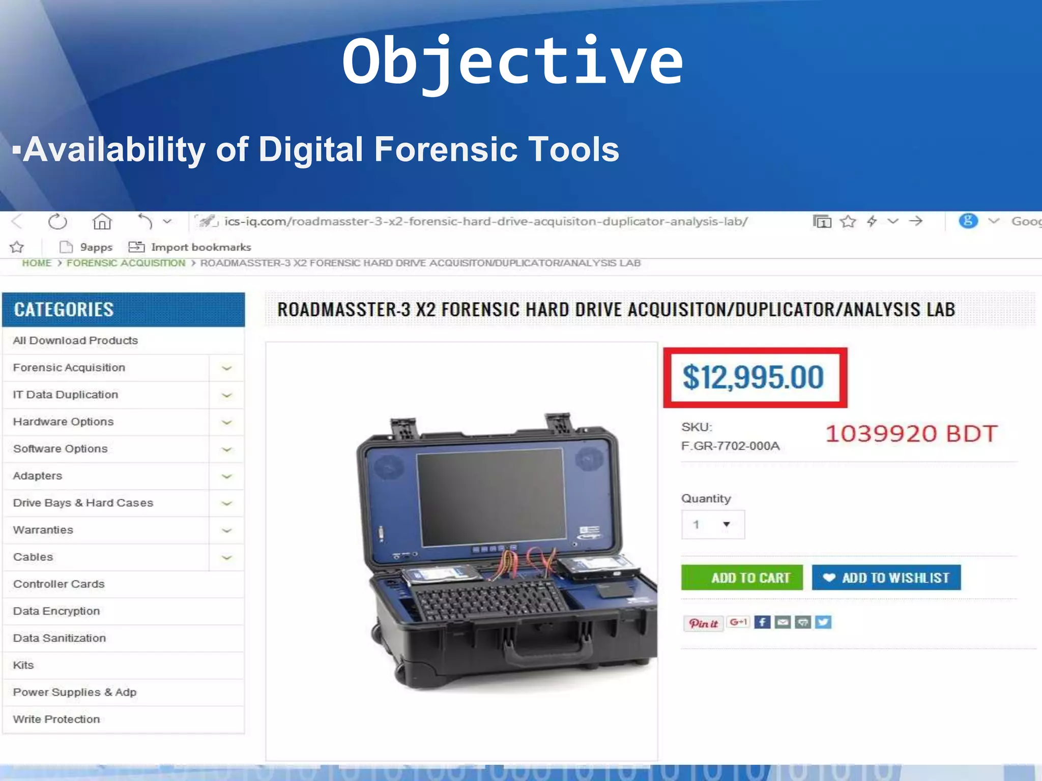 Developing portale tool for digital forensic | PPT