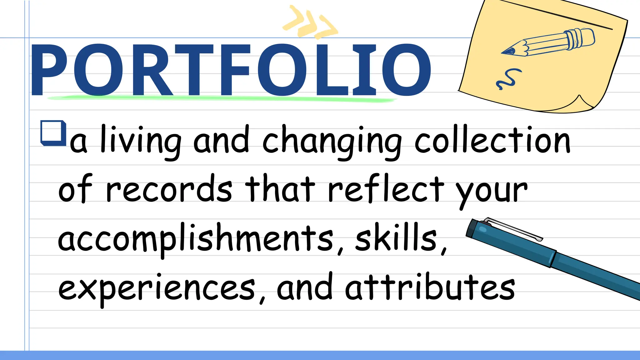 Developing Portfolio.pptx for Professional Development | PPT