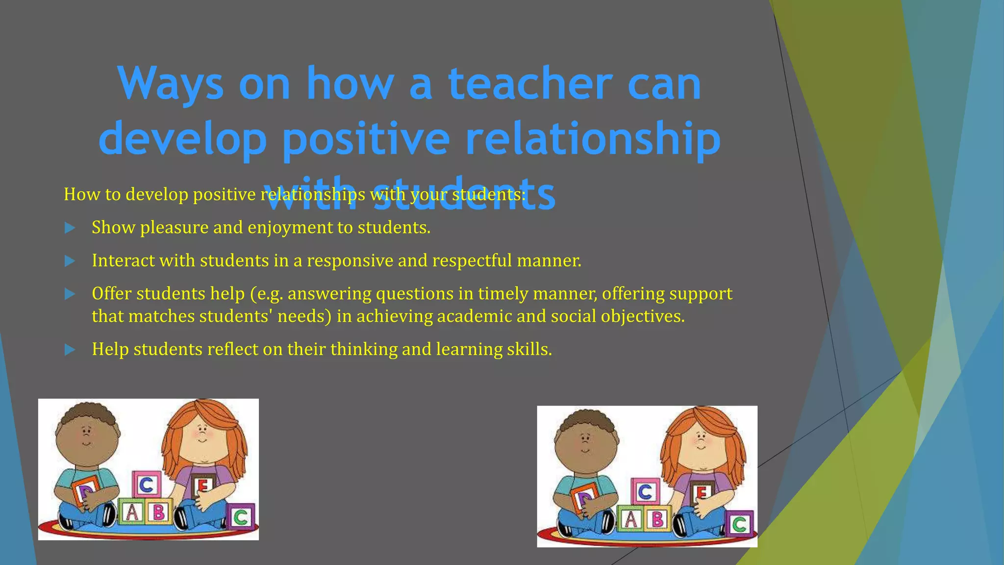 Developing positive relationships | PPTX