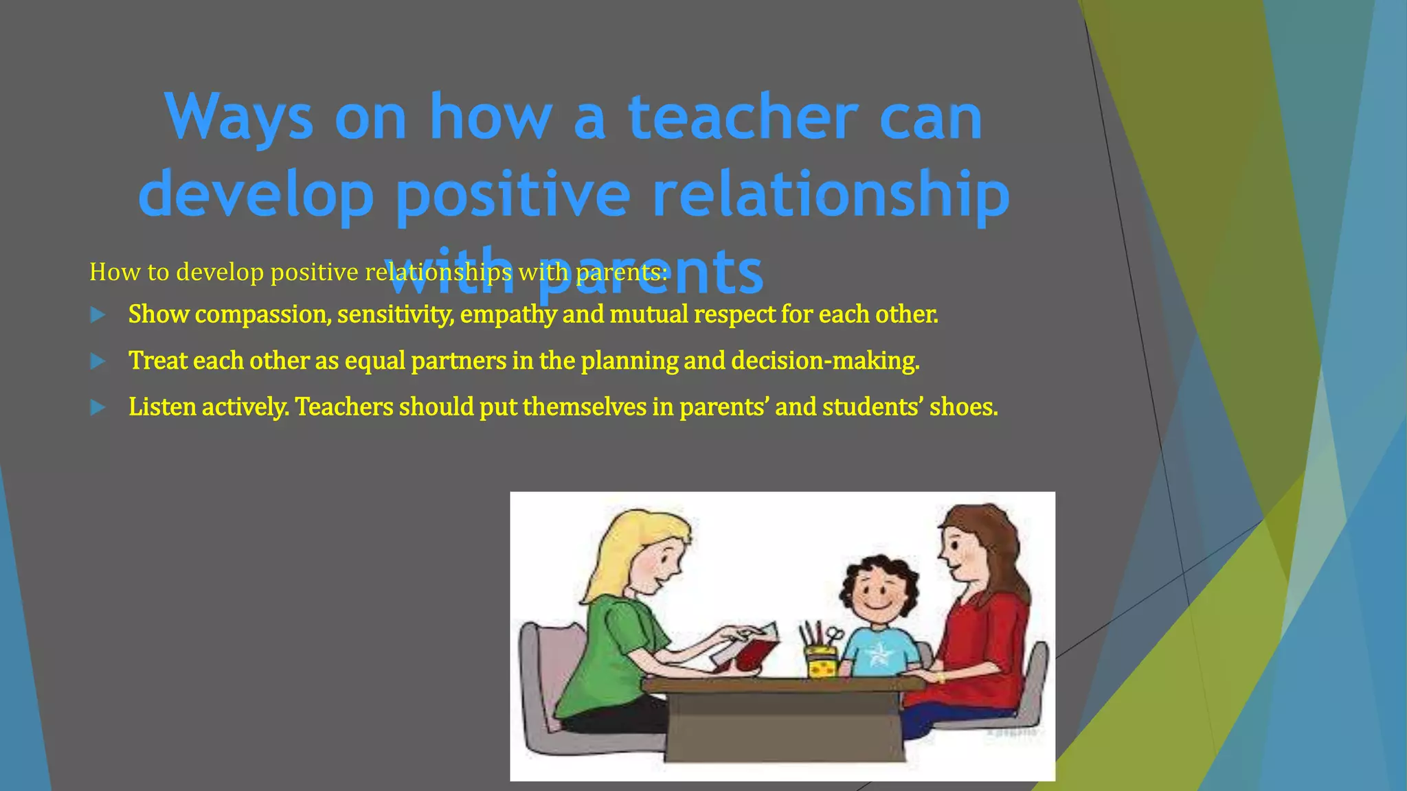 Developing positive relationships | PPTX