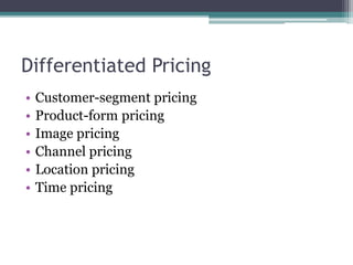 Developing pricing strategies and programs marketing | PPTX