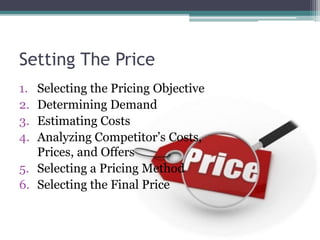 Developing pricing strategies and programs marketing | PPT