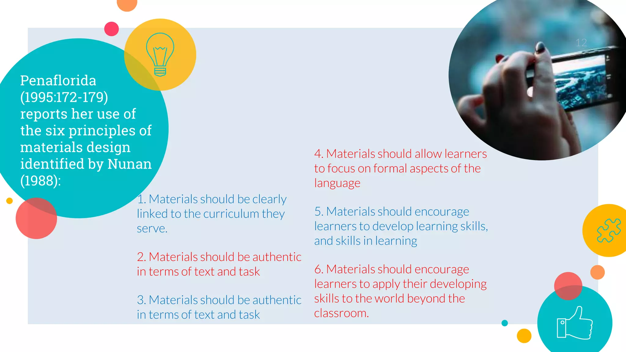 Developing principled frameworks for material development | PPTX