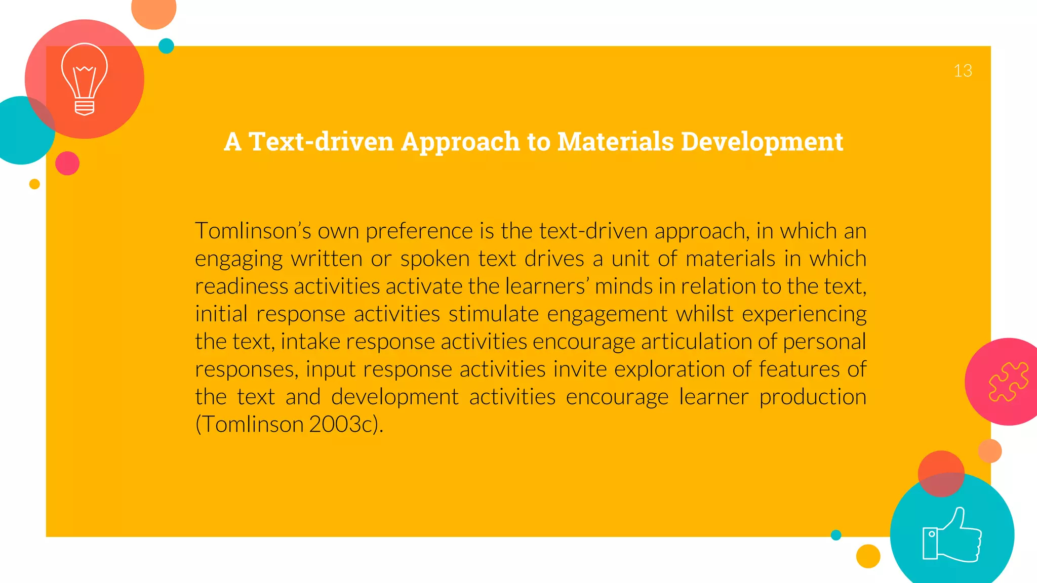 Developing principled frameworks for material development | PPTX