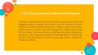 Developing principled frameworks for material development | PPTX