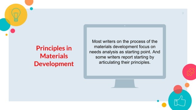 Developing principled frameworks for material development | PPT