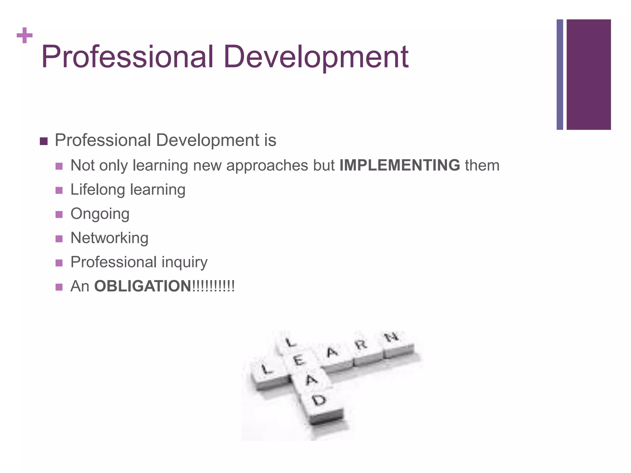 Developing professionalism | PPTX
