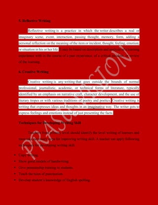 Developing proficiency in written comprehension and production | PDF