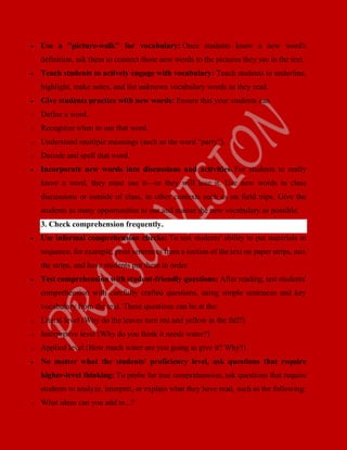 Developing proficiency in written comprehension and production | PDF