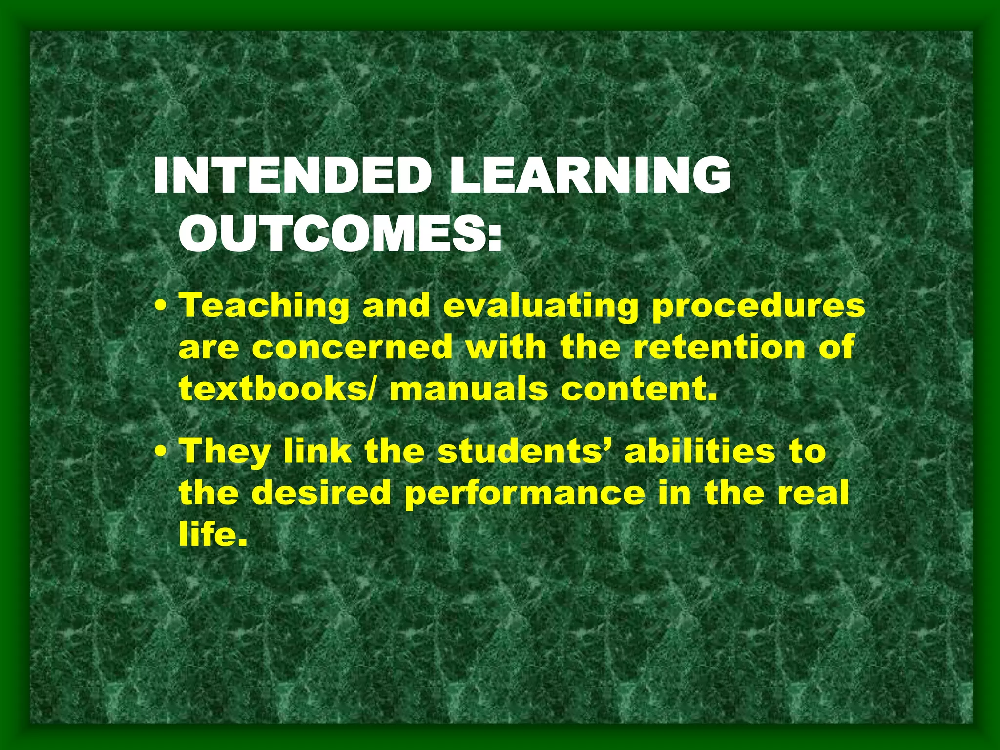 Developing program educational objectives and c os | PPT