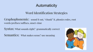 Developing reading and writing fluency 2 | PPTX