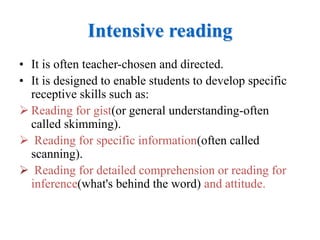 Developing reading skill (presentation) 33 | PPT