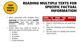 Developing reading skills | PPTX