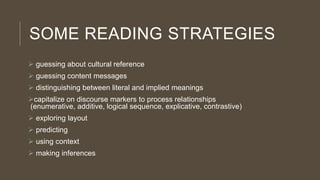Developing Reading Strategies - British Council Malaysia - PDP 4 ELT ...