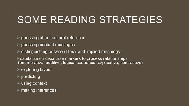 Developing Reading Strategies - British Council Malaysia - PDP 4 ELT - B1 groups | PPTX