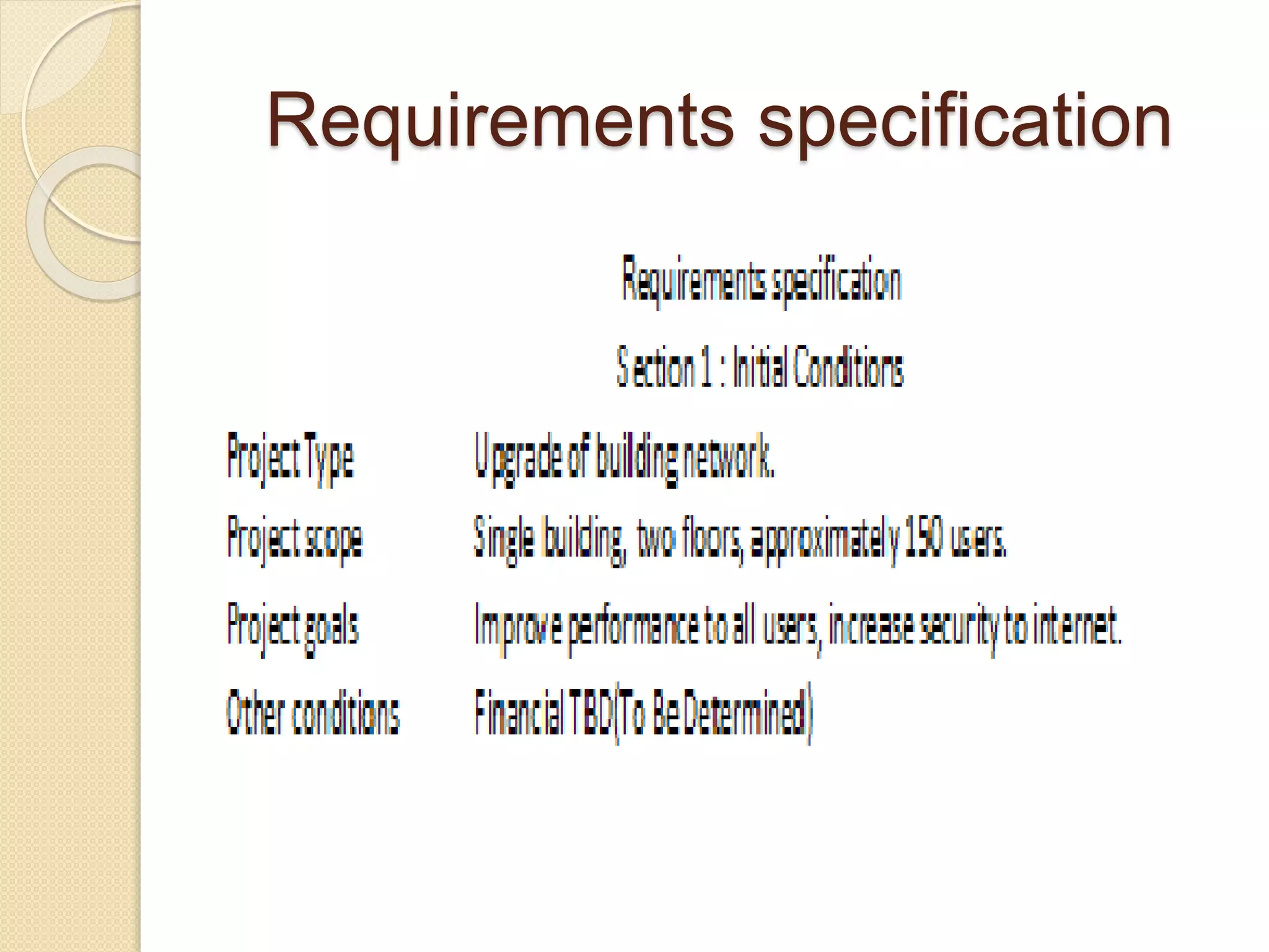 Developing requirements specification | PPT
