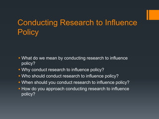 Developing Research Culture in Aid of Policy Formulation.pptx