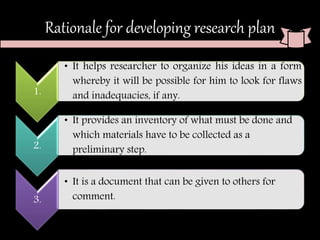 Developing research plan | PPT
