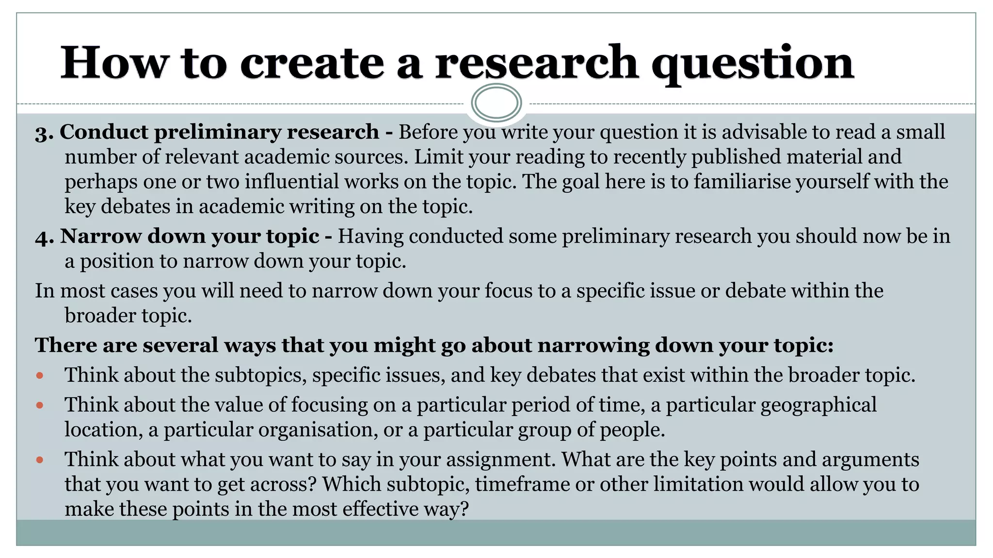 Developing Research Question | PPTX