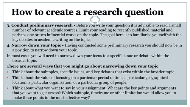 Developing Research Question | PPTX | Educational Assessment | Education