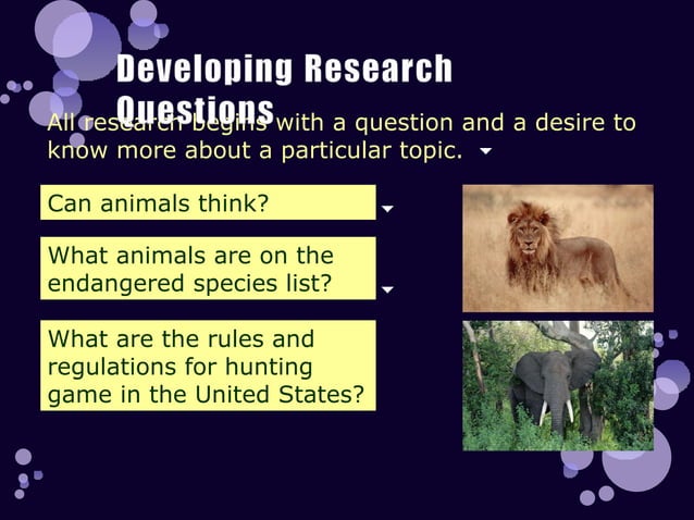 Developing research questions | PPT