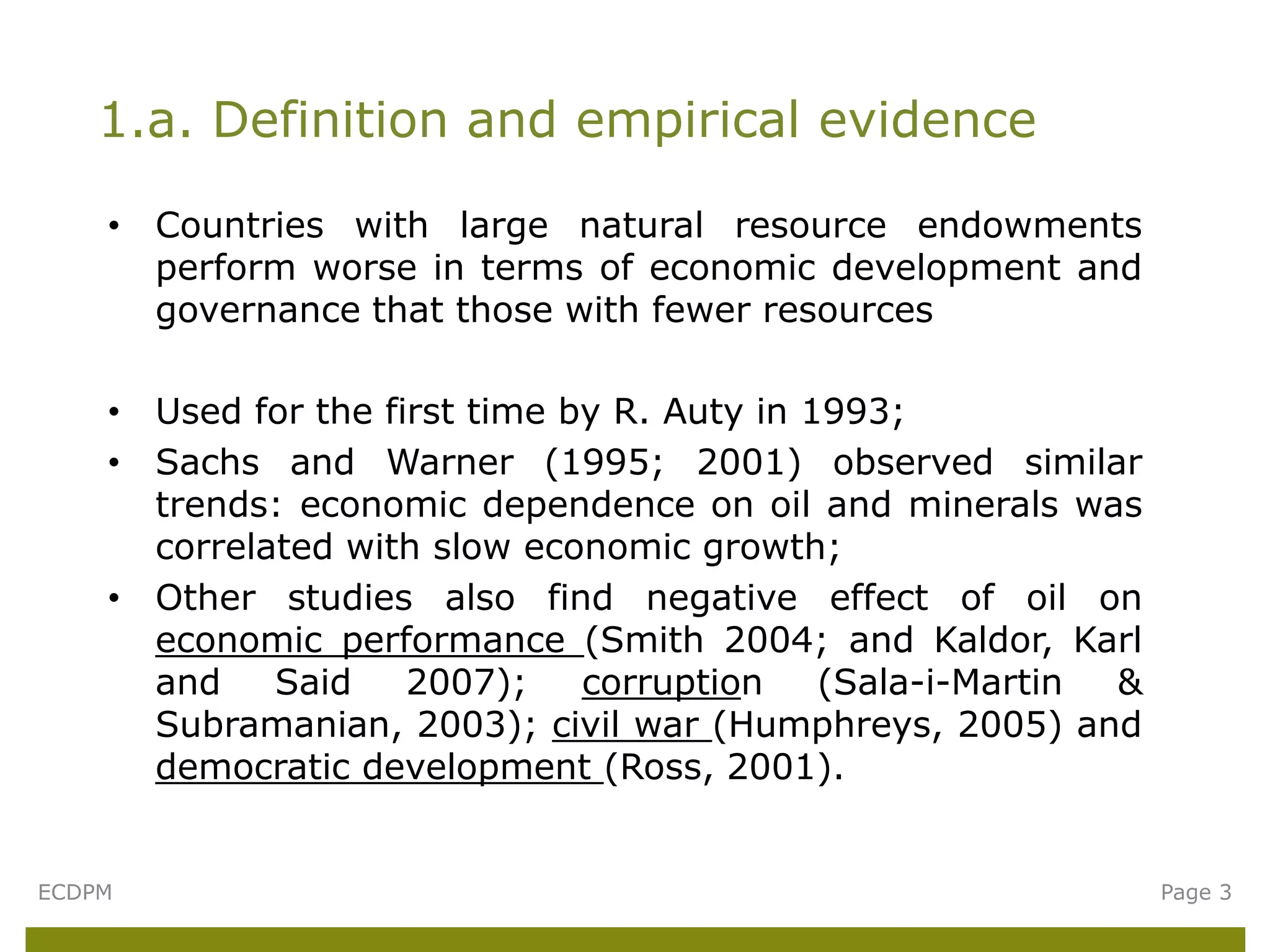 Developing resources – resource curse or resource blessing? | PPTX