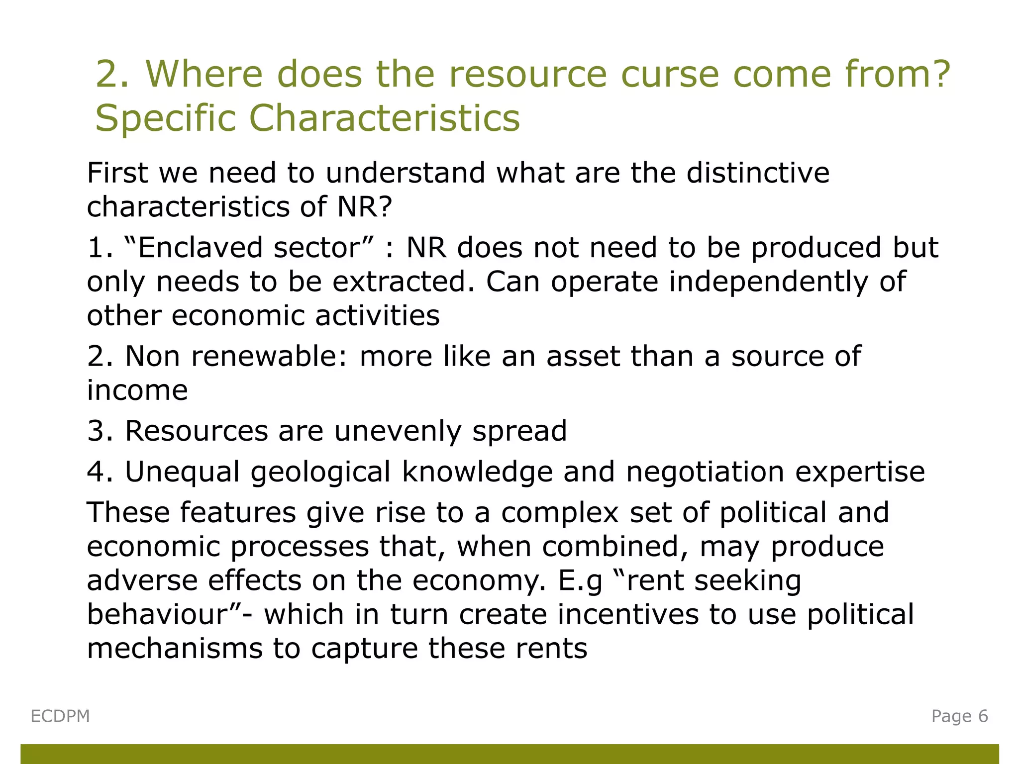 Developing resources – resource curse or resource blessing? | PPTX