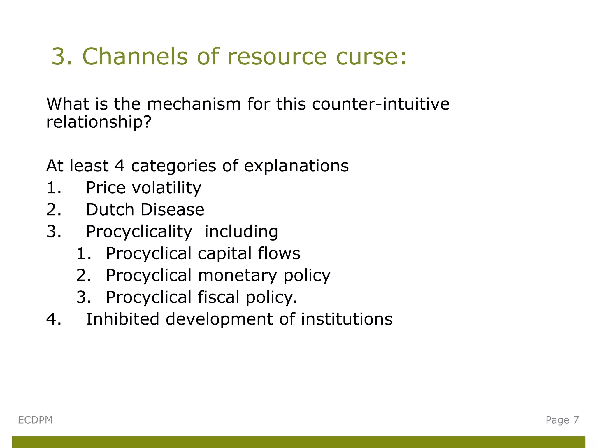 Developing resources – resource curse or resource blessing? | PPTX