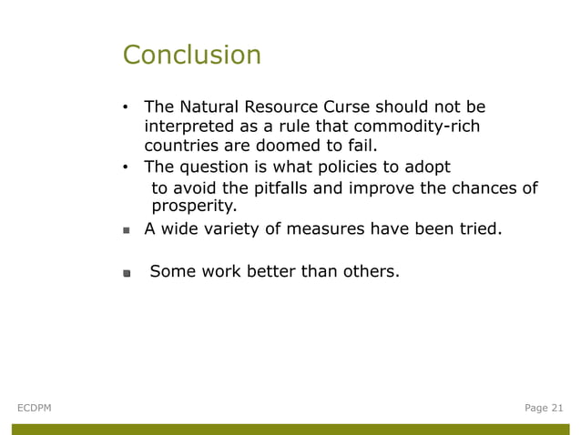 Developing resources – resource curse or resource blessing? | PPTX