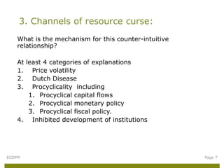 Developing resources – resource curse or resource blessing? | PPTX
