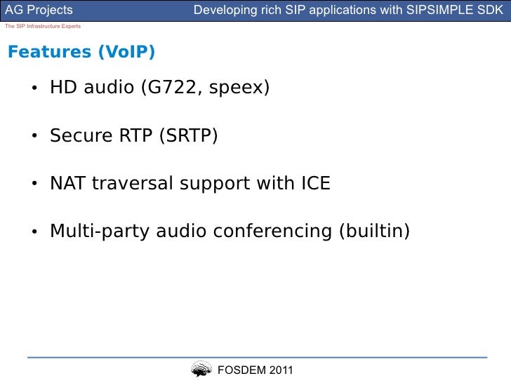 Developing Rich Sip Applications With Sipsimple Sdk