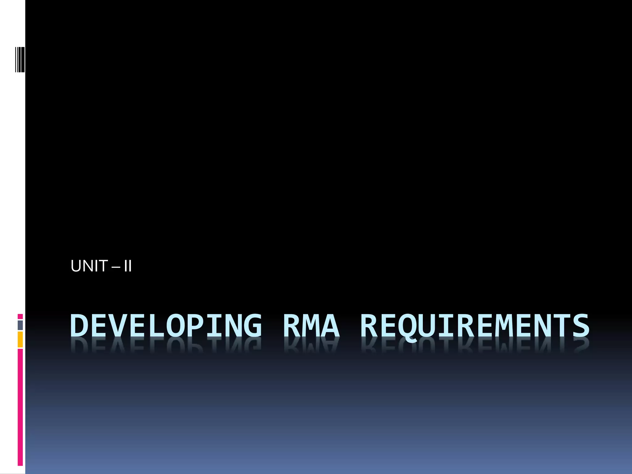 Developing rma requirements | PPT
