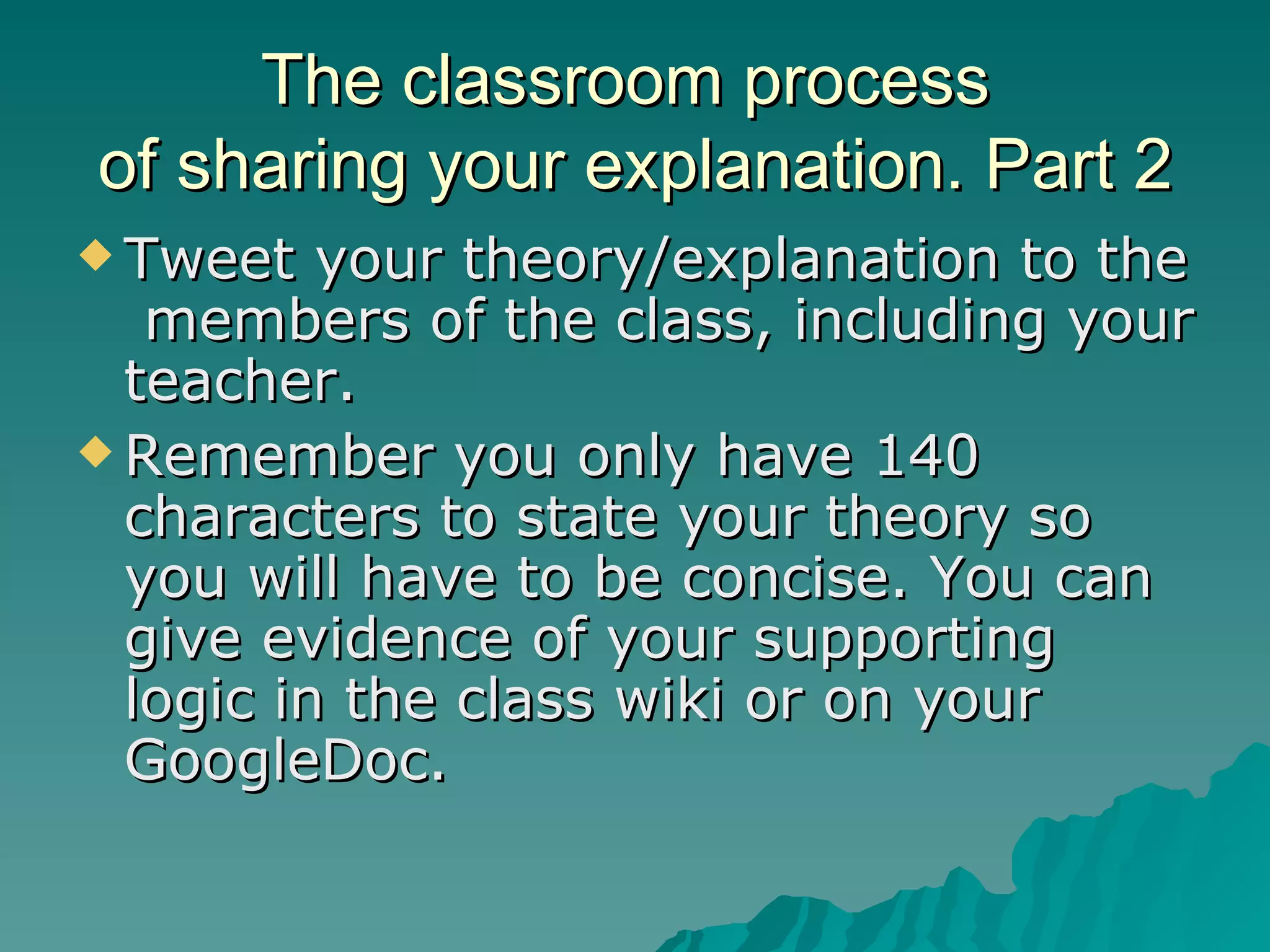 Developing Scientific Explanations | PPT | Science