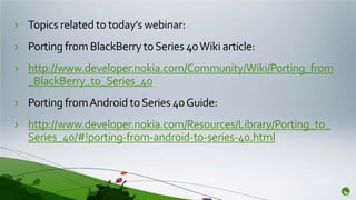 Developing Series 40 Java Apps for Multiple UI Patterns | PDF