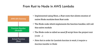 Developing Serverless Microservice in Rust | PPT