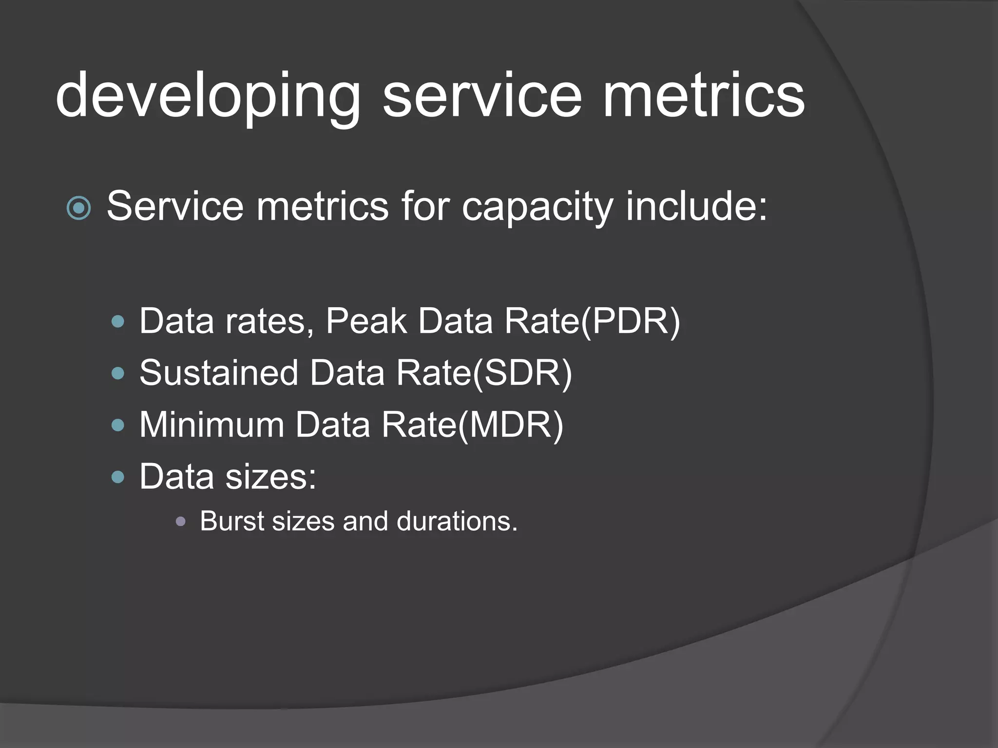 Developing service metrics | PPT