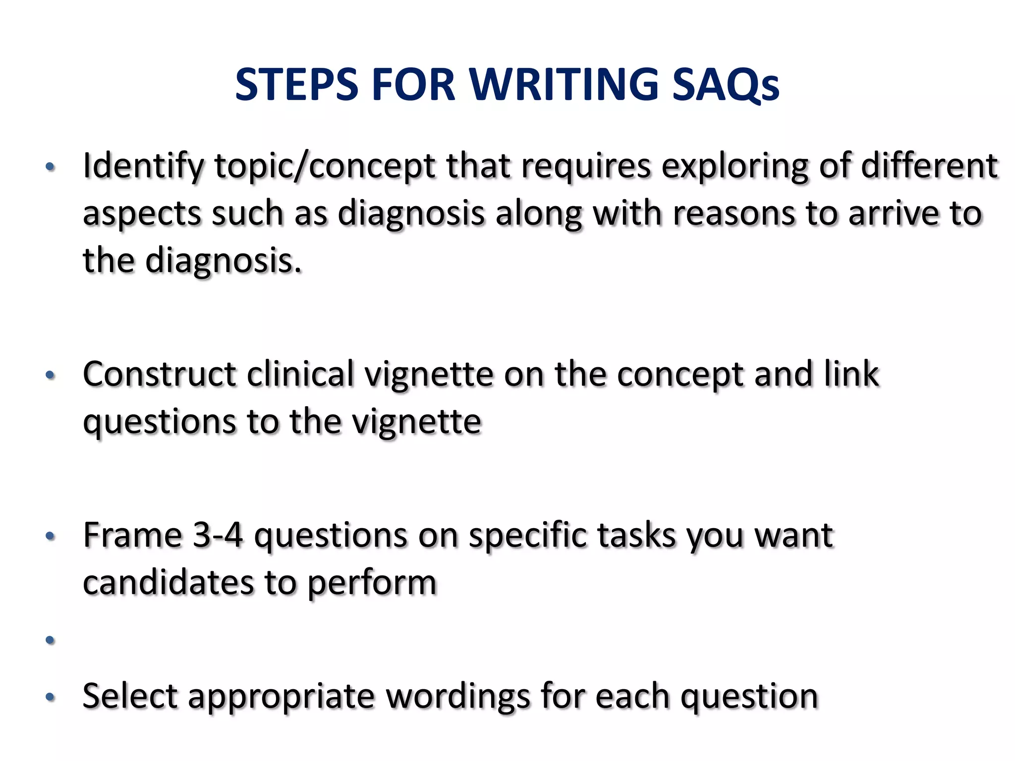 Developing short answer questions (sa qs) | PPTX